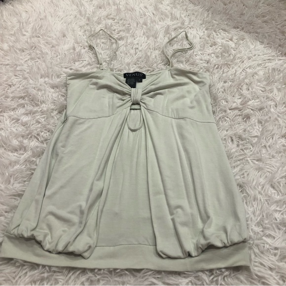 VENUS | Tops | Venus Tank Top With Gathered Front Cut Out Size S Mint ...